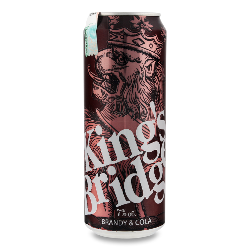 Напиток king's Bridge brandy&cola с/газ 7% 0,45л ж/б (Украина) купить ...