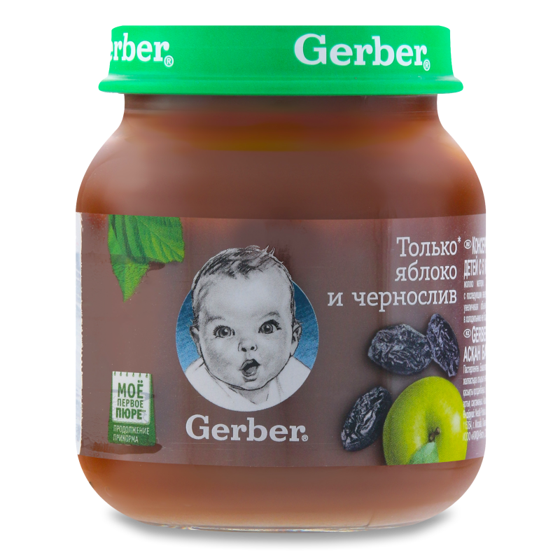 Пюре Nestle Gerber Яблоко и Чернослив 5мес 130гр с б Польша купить