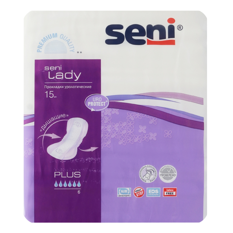 Прокладки Урологические Plus Seni Lady 15шт (Польша) купить оптом ...