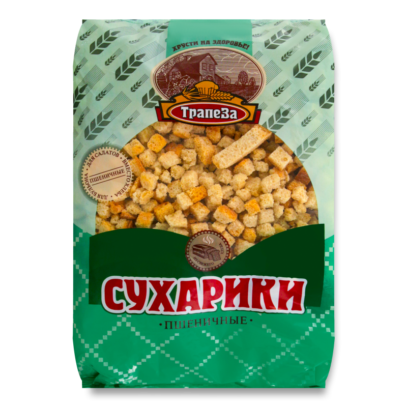 Сухарики Пшеничные Трапеза м/у 350г (Ќазаќстан/Казахстан) купить оптом ...