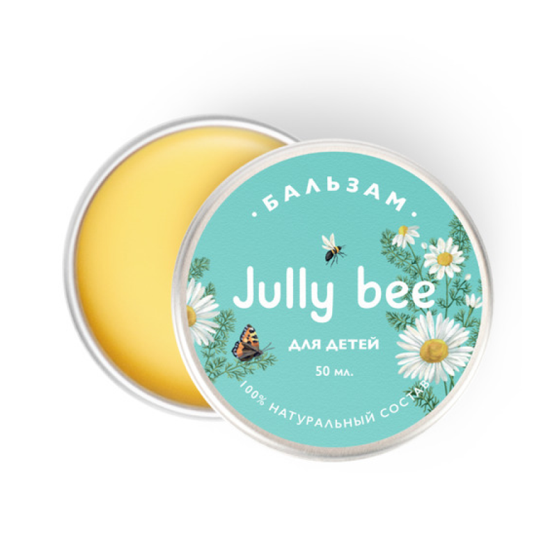 Бальзам Jully Bee д/детей 50мл ж/б (Ресей/Россия) купить оптом — выгодная цена, доставка со ...