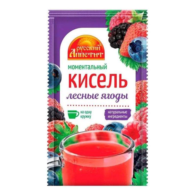 Кисель Русский Аппетит Лесные Ягоды 30гр (Ресей/Россия) купить оптом ...