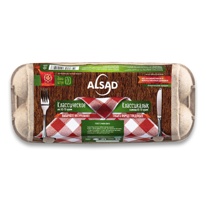 Яйцо Alsad Классическое 10шт Лот (Ќазаќстан/Казахстан) купить оптом ...