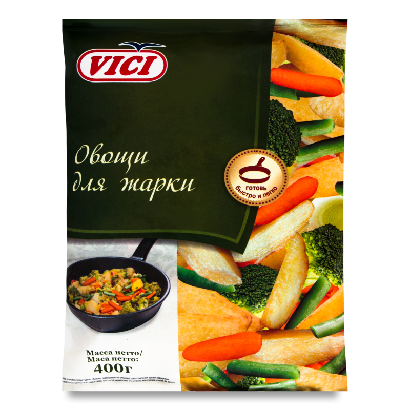 Овощи Для Жарки Быстрозамороженные Vici м/у 400г (Польша) купить оптом ...