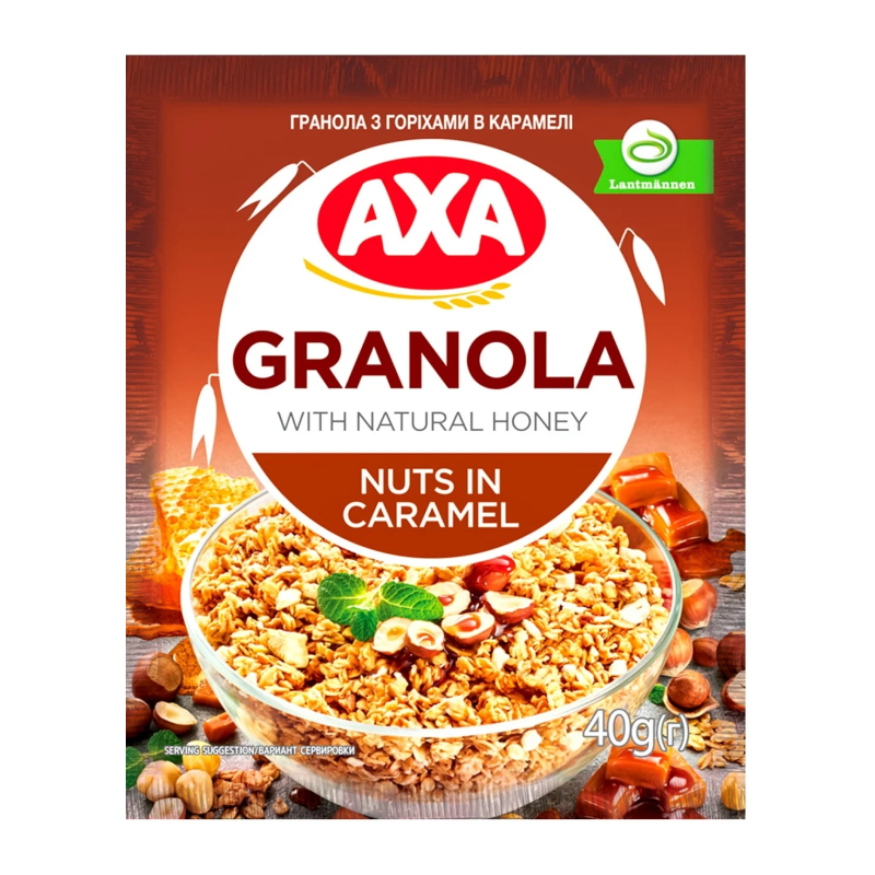 Завтрак Axa Granola Nuts in Caramel 40гр Саше (Украина) купить оптом ...