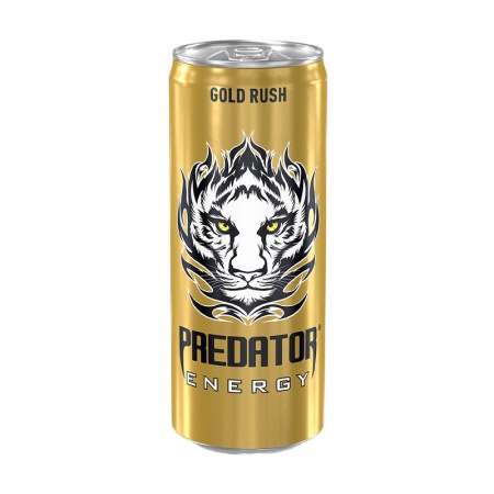 Напиток Predator Energy Gold Rush Безалкогольный Энергетический 330мл ж ...