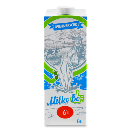 Продукт Молокосодержащий 6% Ультрапастеризованный Milko bo т/п 1л ...